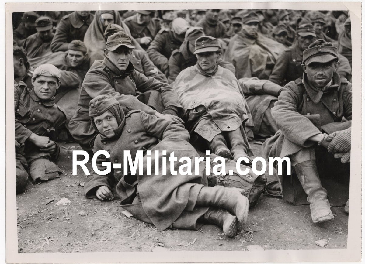 Original WW2 US Press Photo - Captured German POW soldiers (1945) | RG ...