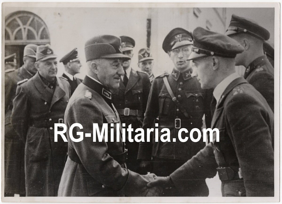Original WW2 German RAD Press Photo - Reichsarbeitsführer Konstantin ...