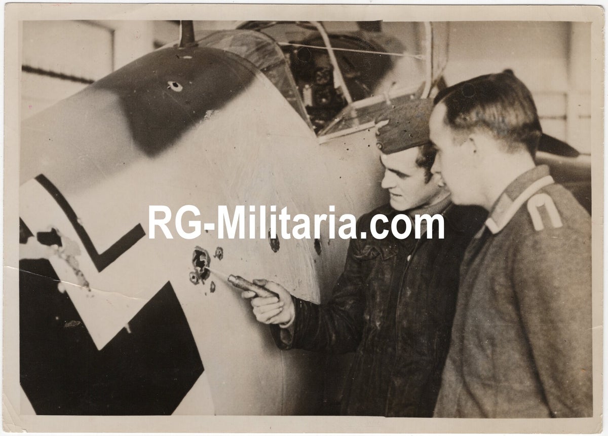 Original WW2 German Press Photo - Luftwaffe Messerschmitt BF 109E ...