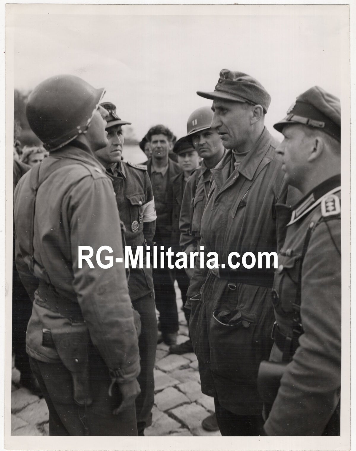 Original WW2 US Press Photo - German Fallschirmjäger commander POW ...