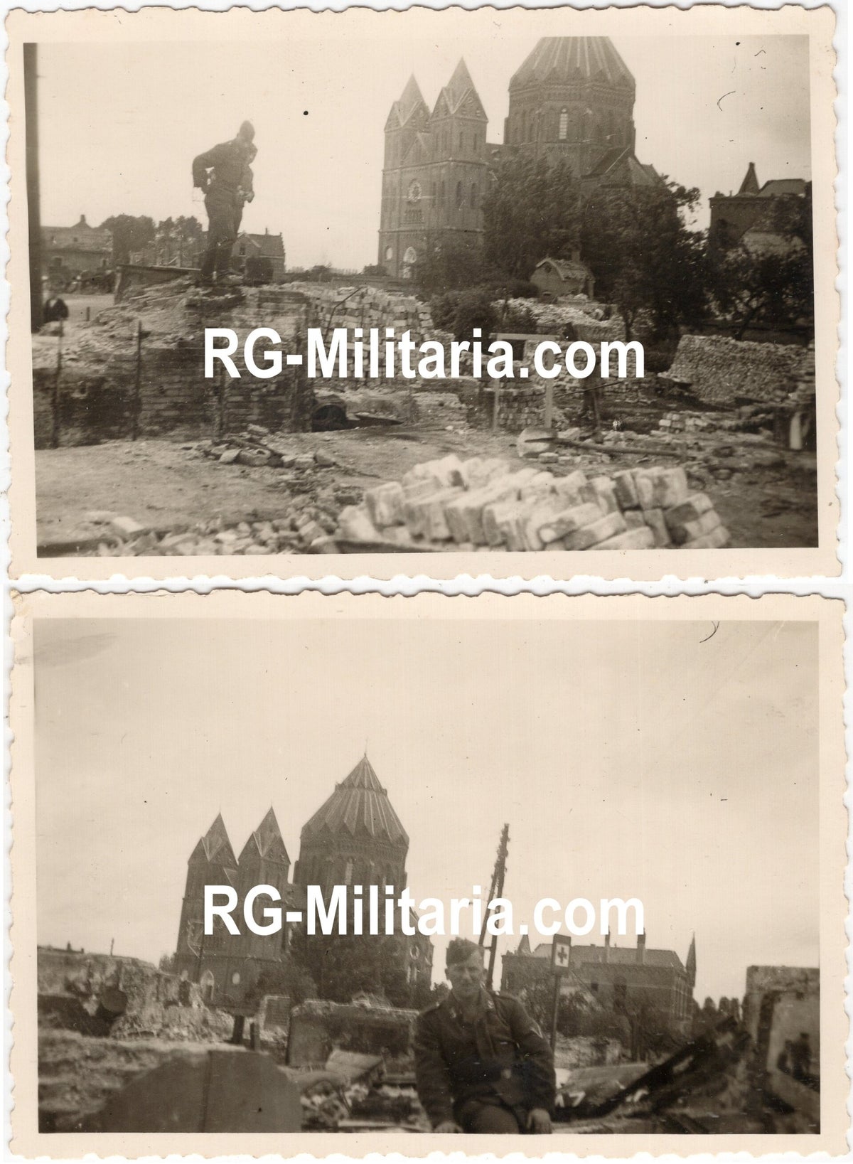 Original WW2 German Photo - Destroyed city of Zevenbergschen Hoek ...