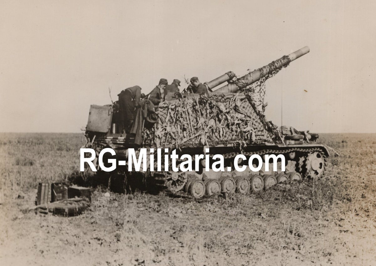 Original WW2 German Press Photo - Panzerfeldhaubitze 18M Hummel Sd. Kfz ...