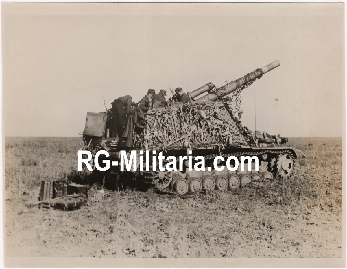 Original WW2 German Press Photo - Panzerfeldhaubitze 18M Hummel Sd. Kfz ...