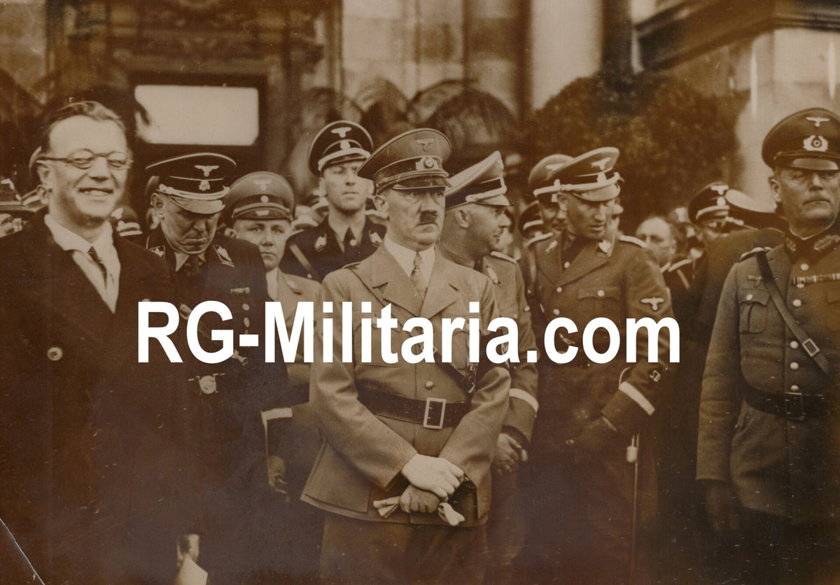 Original WW2 French Press Photo - Seyss-Inquart, Bormann, Hitler ...