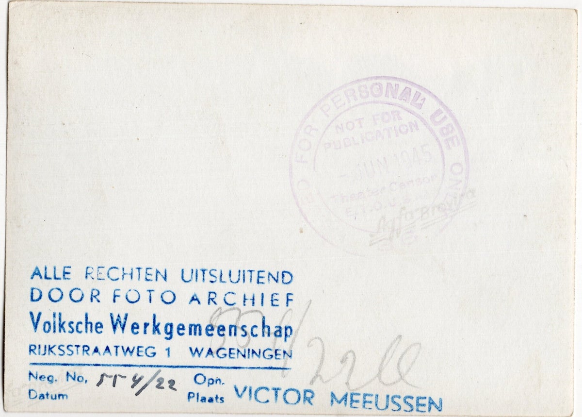 Original WW2 Dutch Waffen SS Press Photo - Reichsschule Valkenburg ...