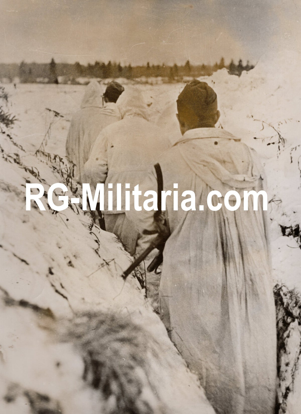 Original WW2 German Press Photo - German winter soldiers at Ilmensee ...