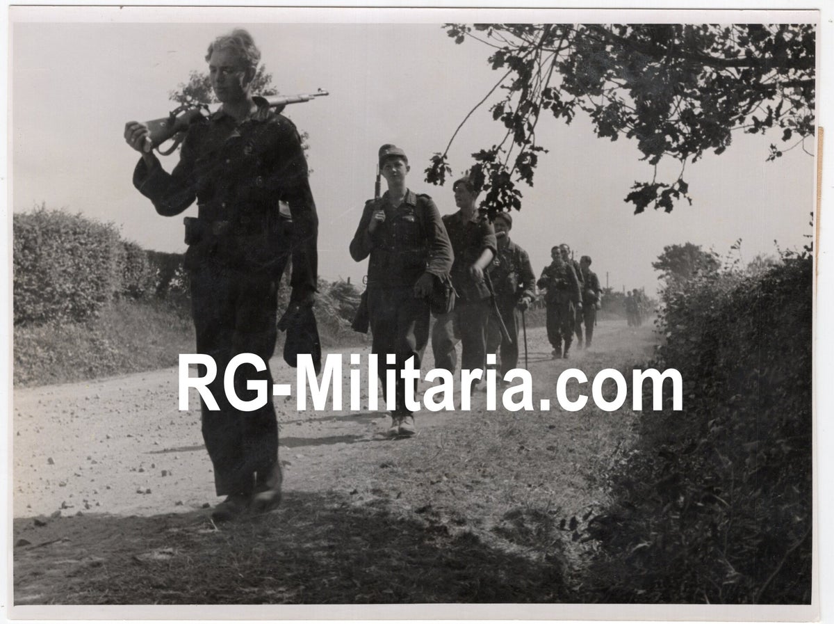 Original WW2 German Press Photo - German soldiers on the Normandy Front ...