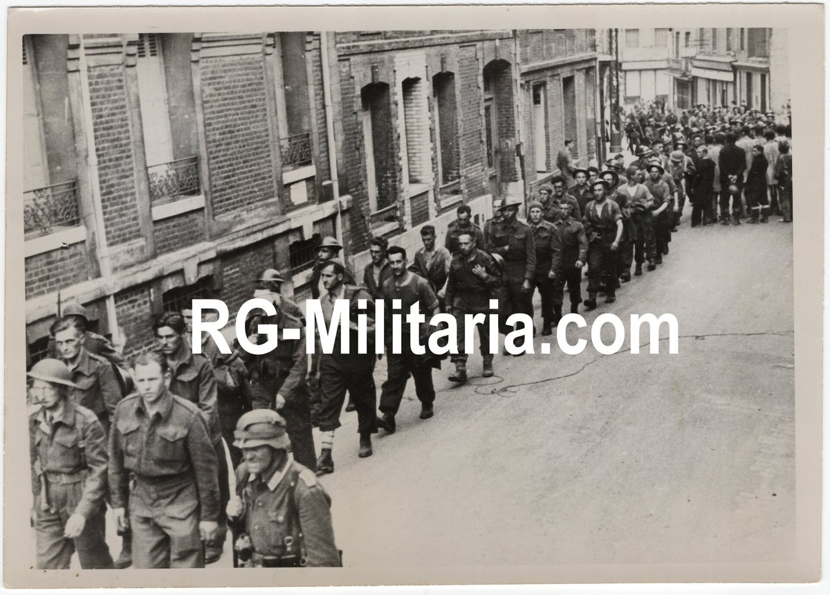 Original WW2 German Waffen SS Press Photo - British POW soldiers in ...