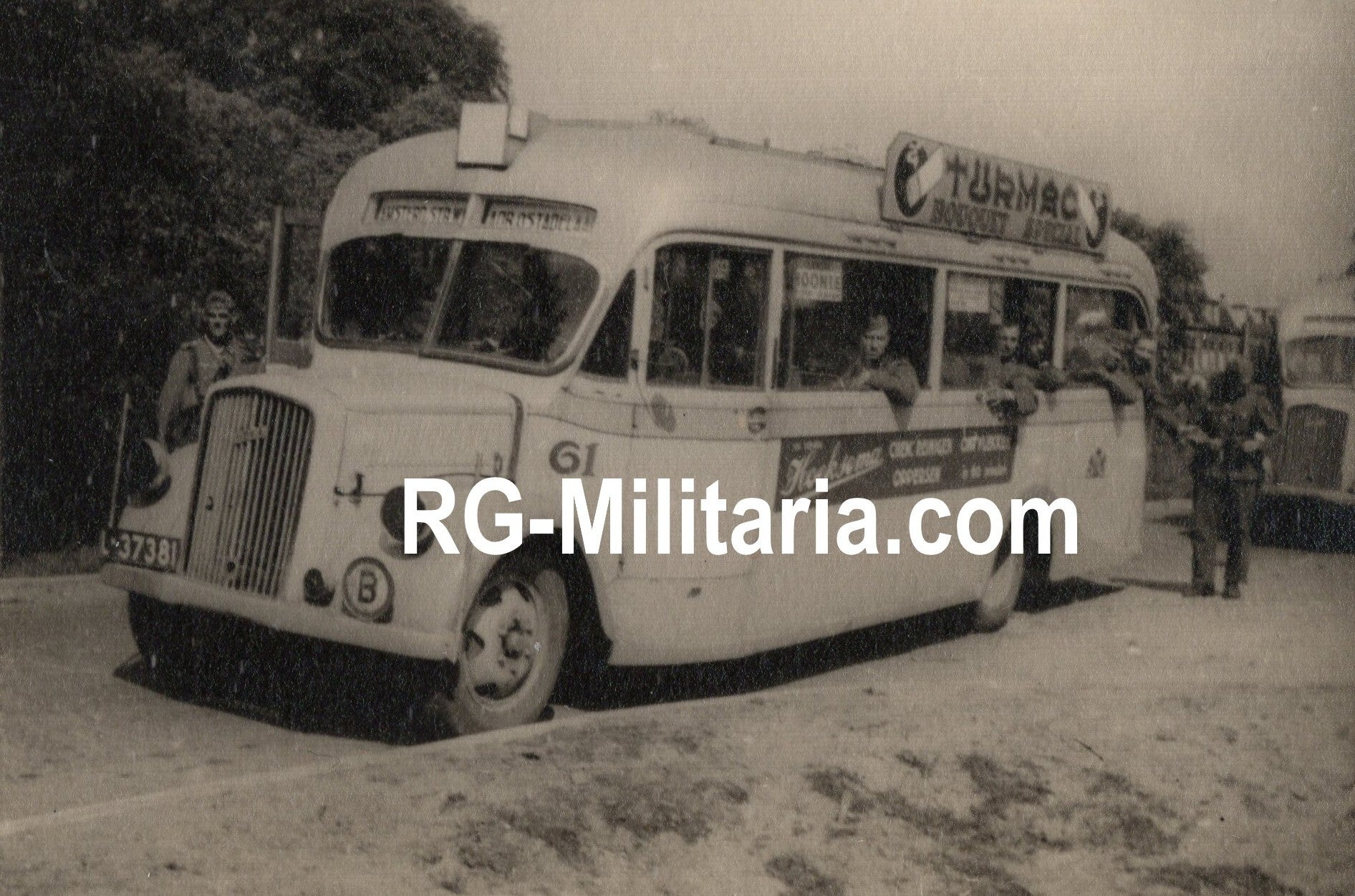 Original WW2 German Photo - Captured Dutch bus by German troops ...