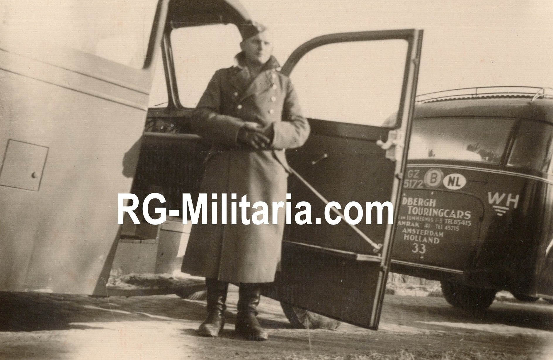 Original WW2 German Photo - Captured Dutch bus by German troops ...