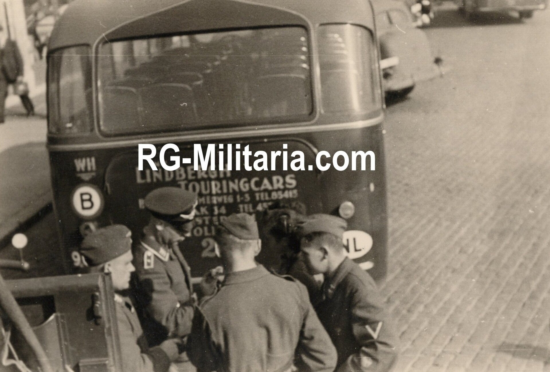 Original WW2 German Photo - Captured Dutch bus by German troops ...