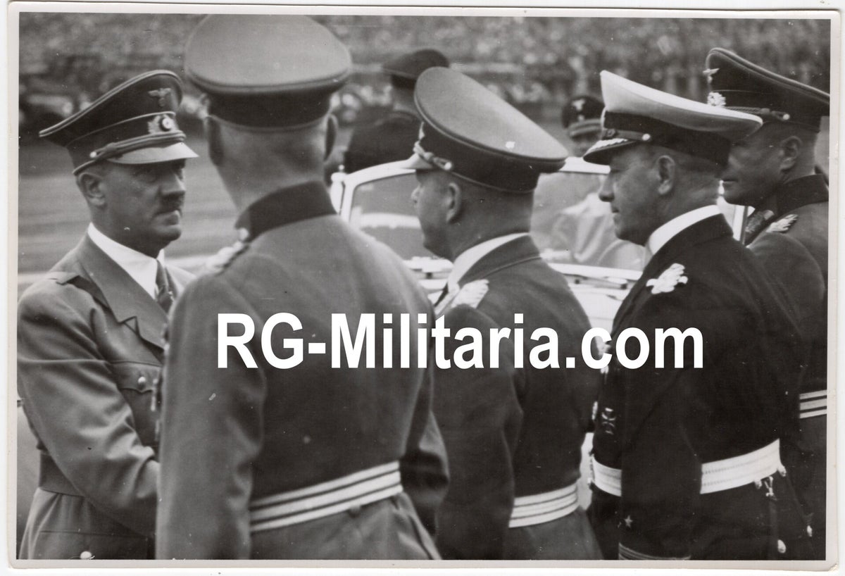 Original WW2 German Press Photo - Adolf Hitler shaking hands with ...