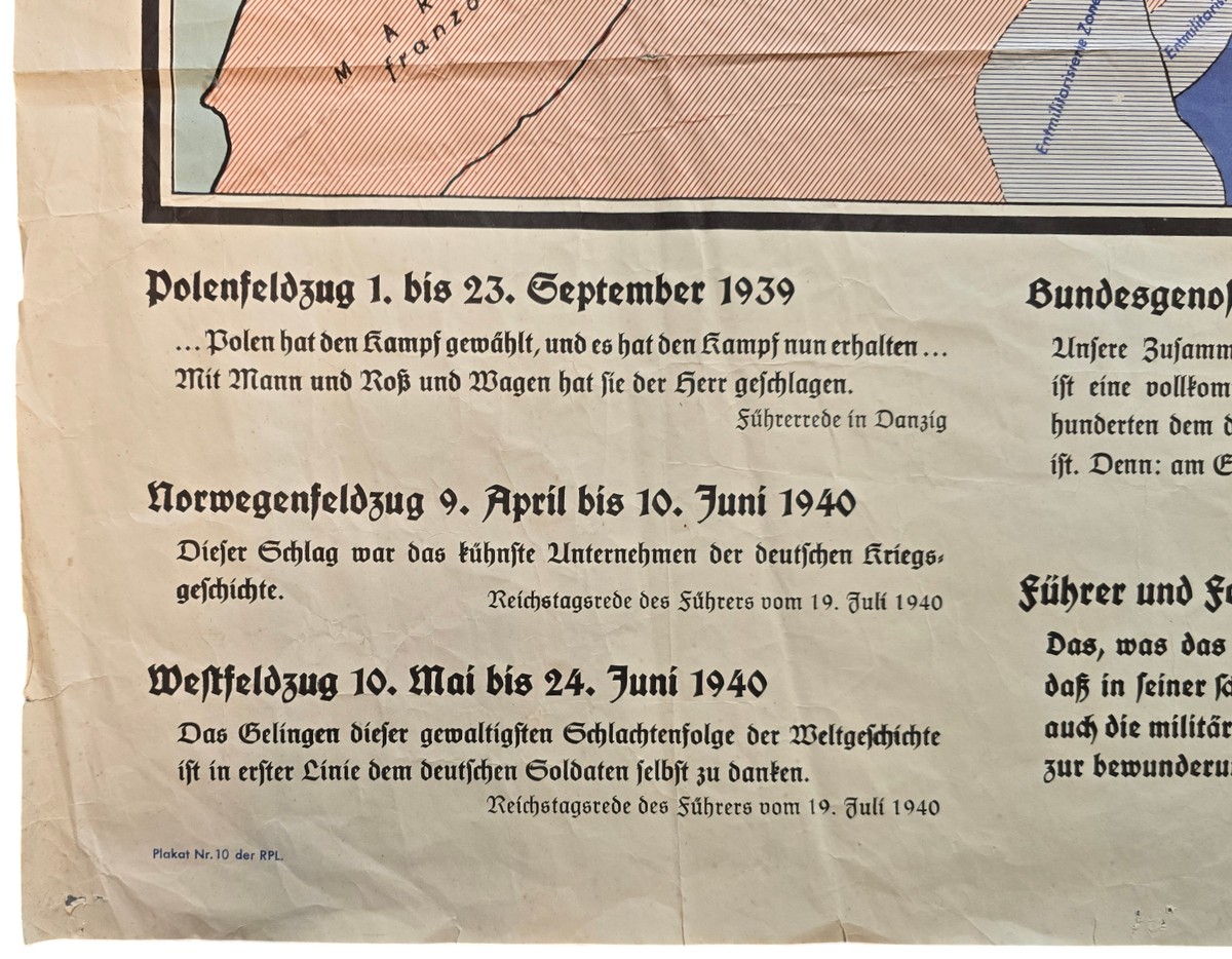 Original WW2 German Poster - Ein Jahr Krieg, 1 September 1939 bis 31 ...