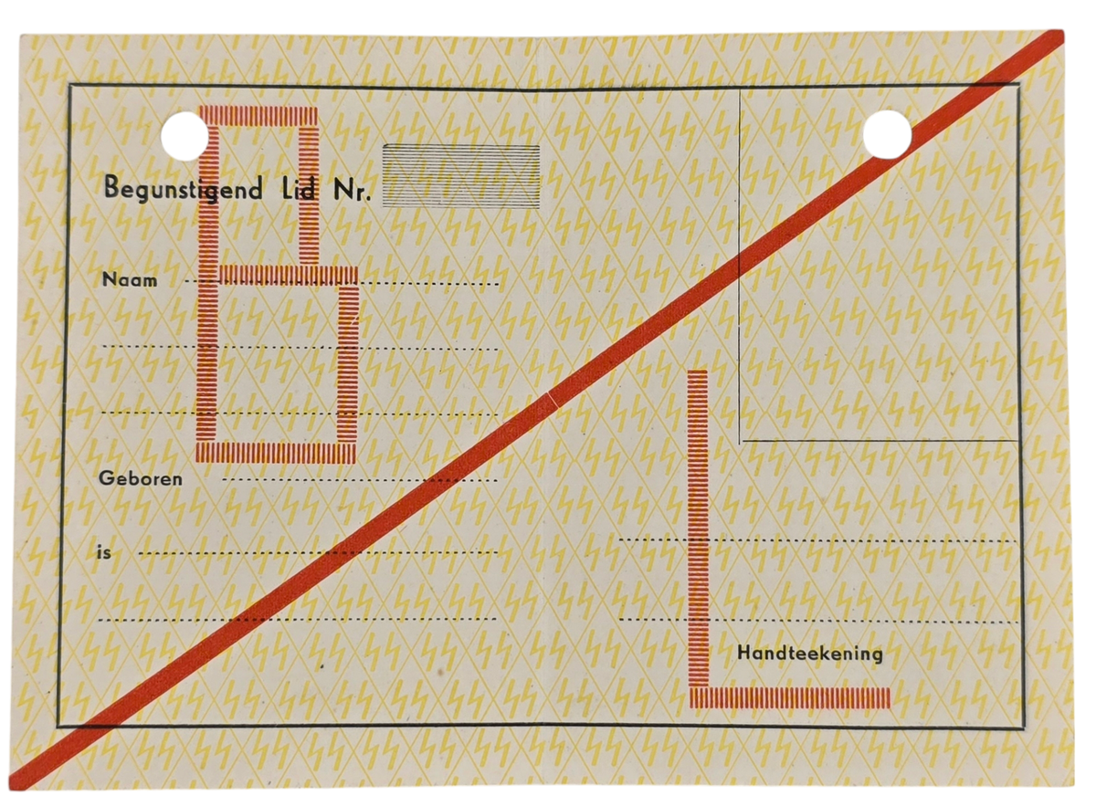 Original WW2 Dutch Waffen SS Document - ID card Legitimatiebewijs ...