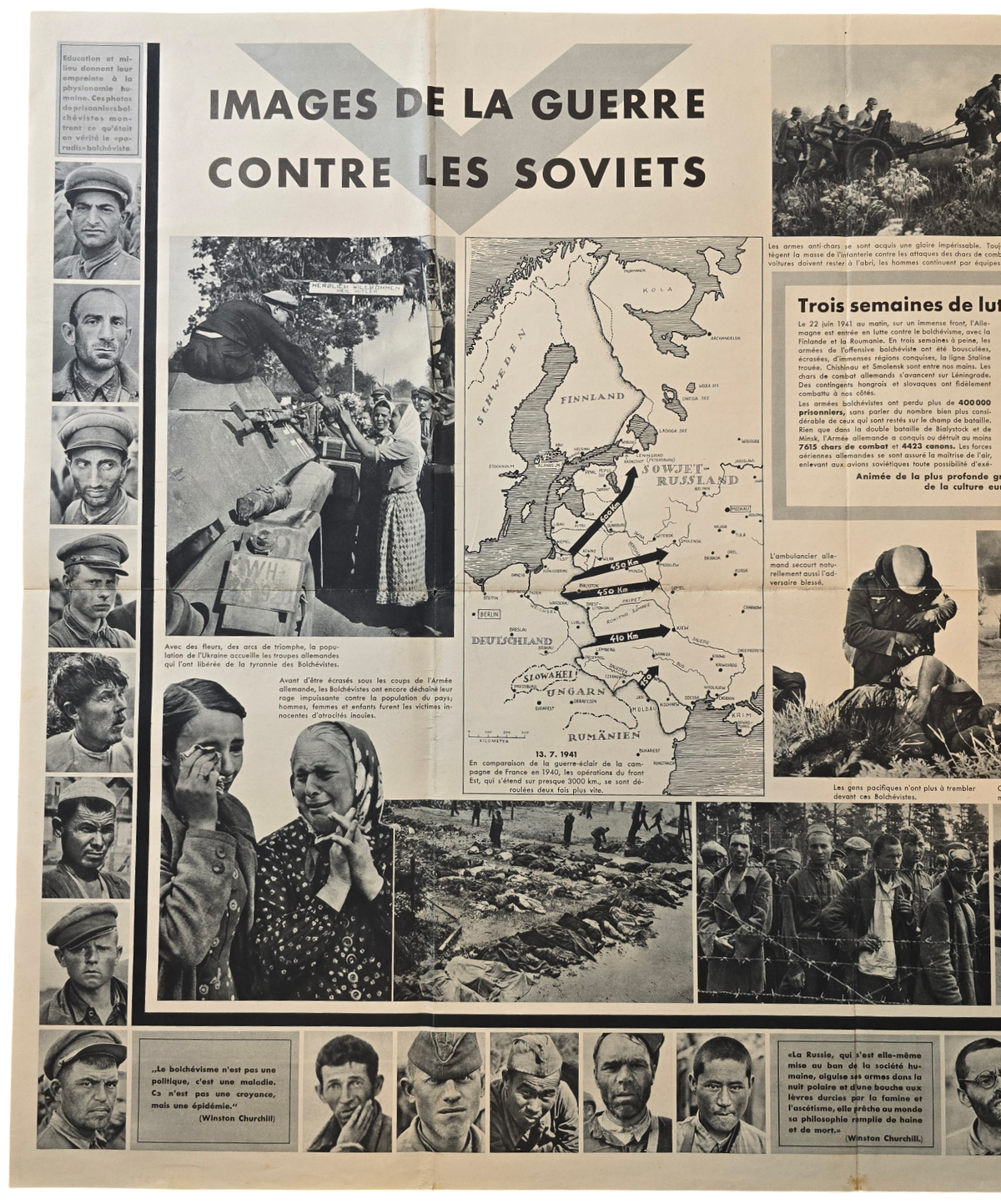 Original WW2 French Collaboration Propaganda Poster - Images de la ...