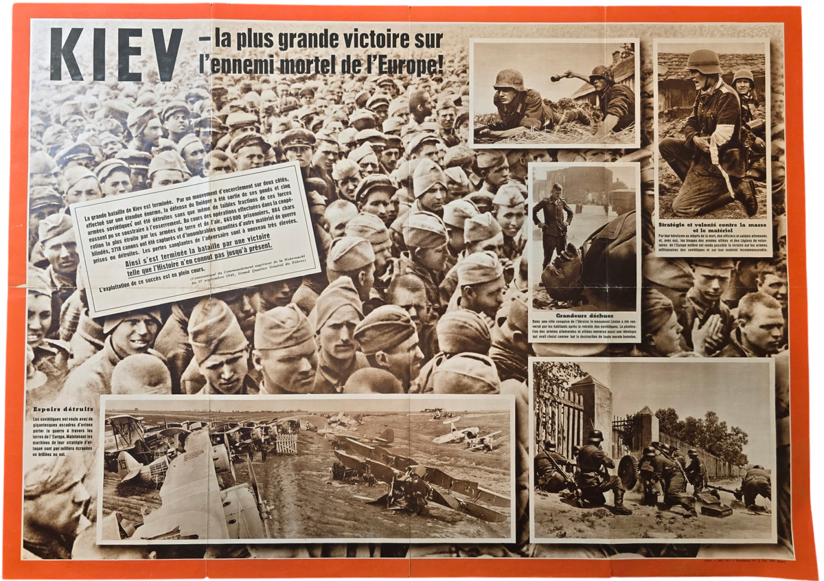Original WW2 French Collaboration Propaganda Poster - Kiev - la plus ...