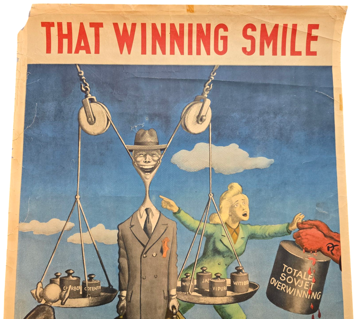 Original WW2 Dutch Collaboration Waffen SS Poster - ''That Winning ...