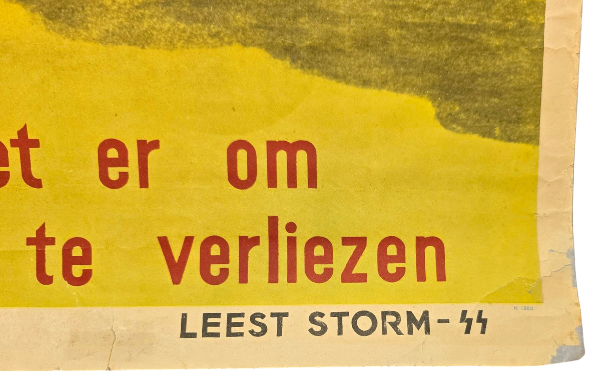 Original WW2 Dutch Collaboration Waffen SS Poster - ''That Winning ...
