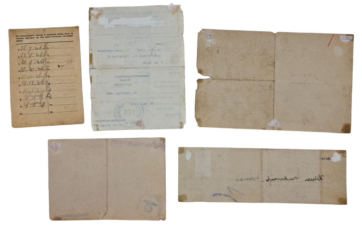 Original WW2 Dutch Document - Document set Westwall-Einsatz Winterswijk ...