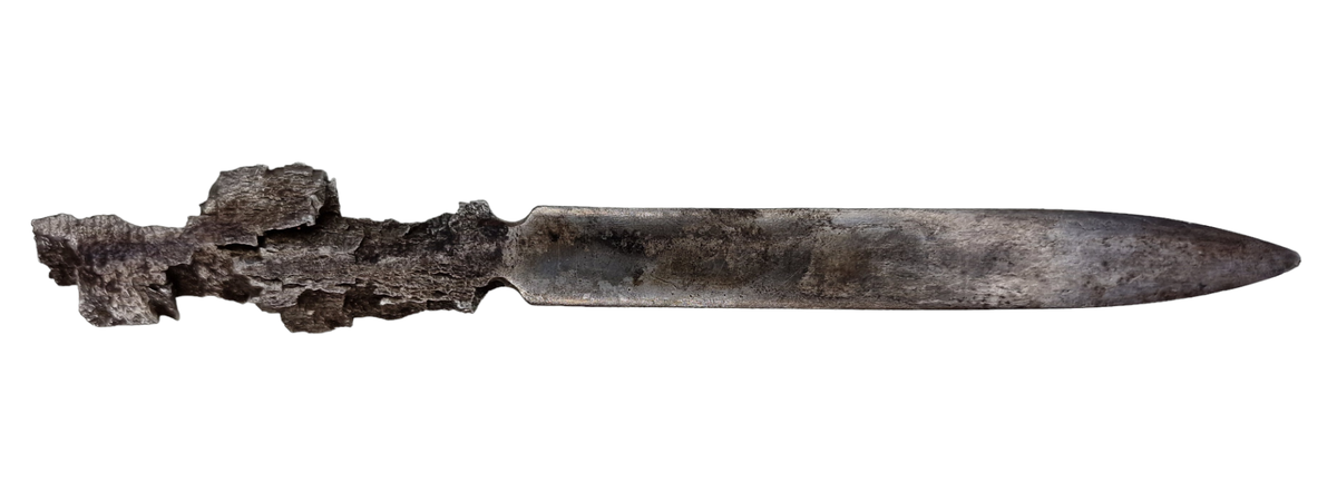 Original WW2 German Tool - Letter opener made from shrapnel ...