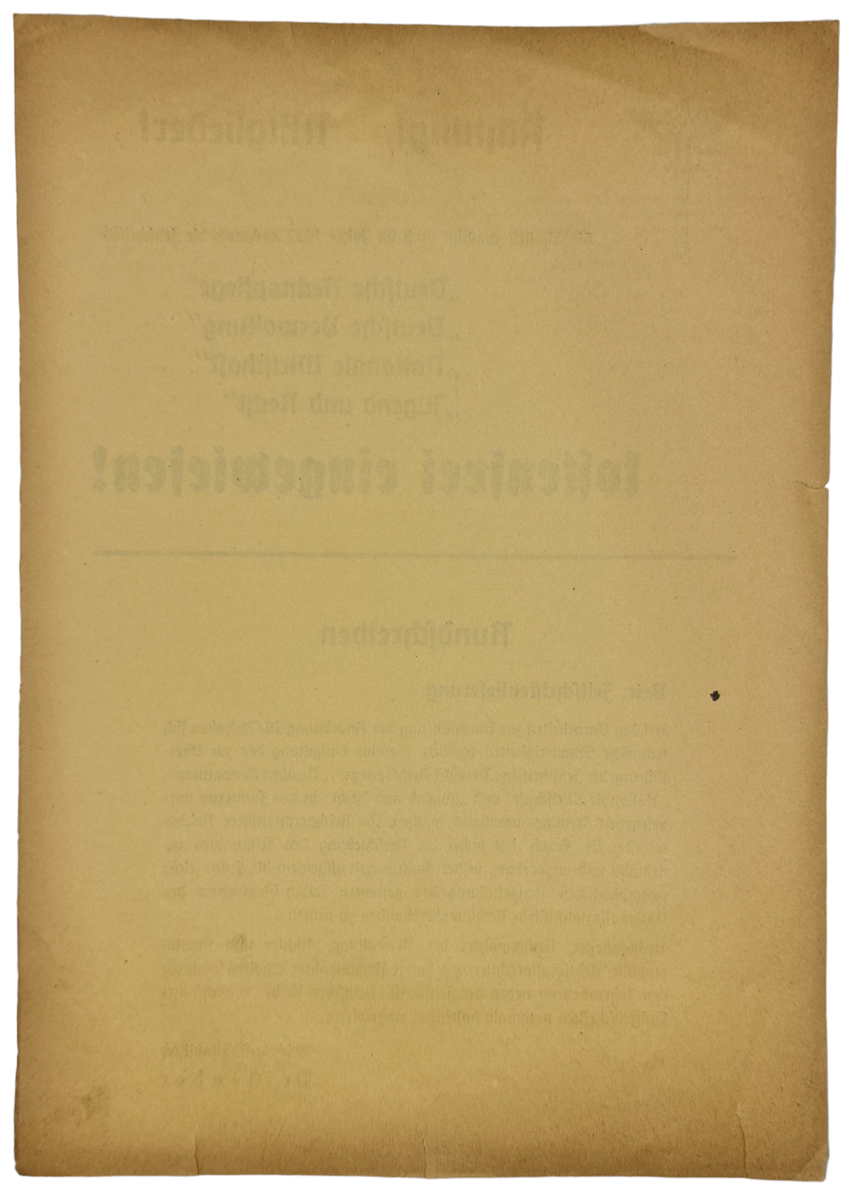 Original WW2 German Document - NSRB Notice, Dr. Heuber (1937)