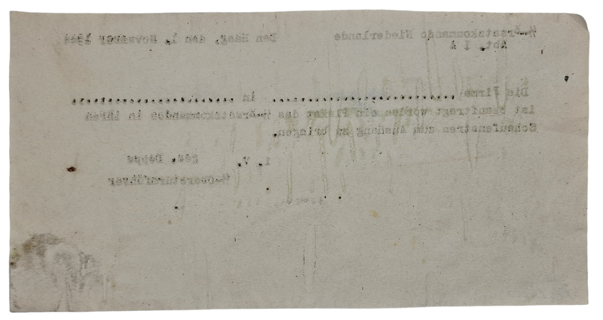 Original WW2 Dutch Waffen SS Document - SS Ersatzkommando Niederlande ...