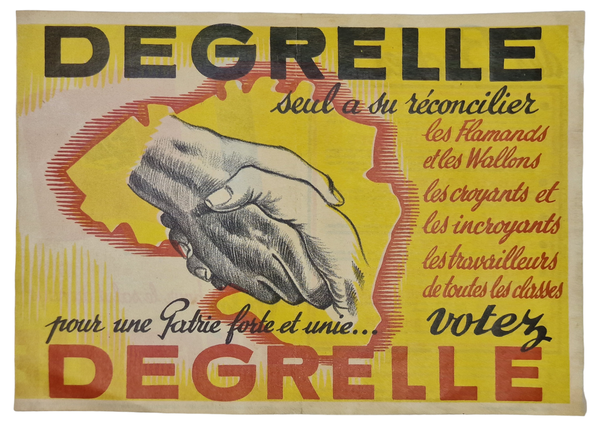Original WW2 Walloon Collaboration REX Document - Small Leon Degrelle ...