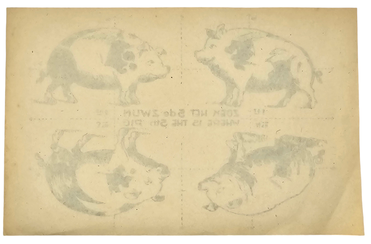Original WW2 Dutch Liberation Document - Where is the 5th pig, Hitler ...