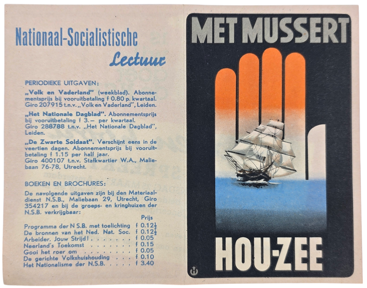 Original WW2 Dutch Collaboration NSB Document - NSB gathering, Anton ...