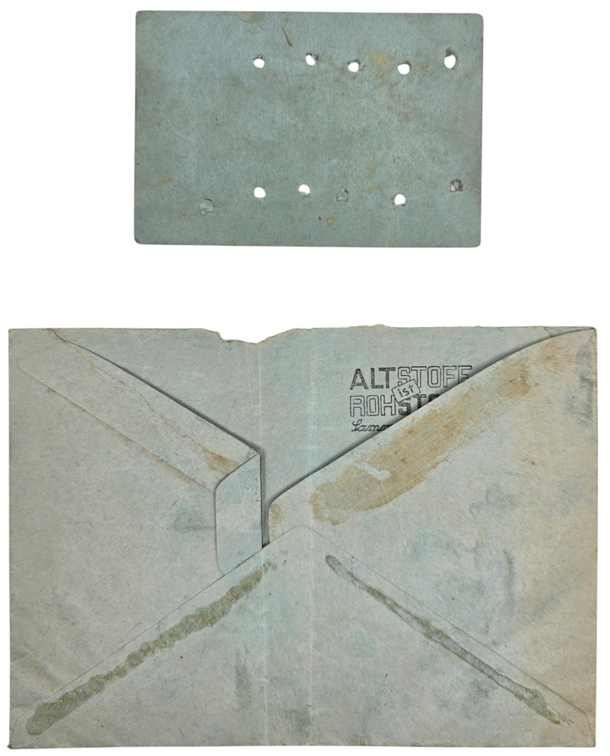 Original WW2 Dutch Document - Dutch worker in Waldshut, Amsterdam (1943)