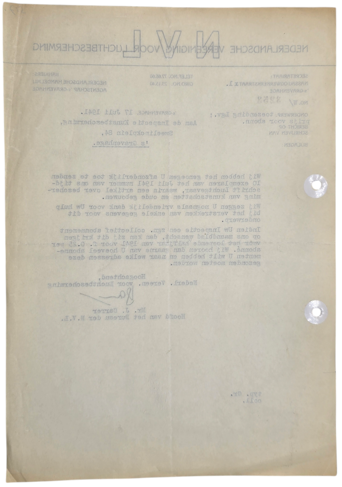 Original WW2 Dutch LBD Document - Luchtbeschermingsdienst article help ...