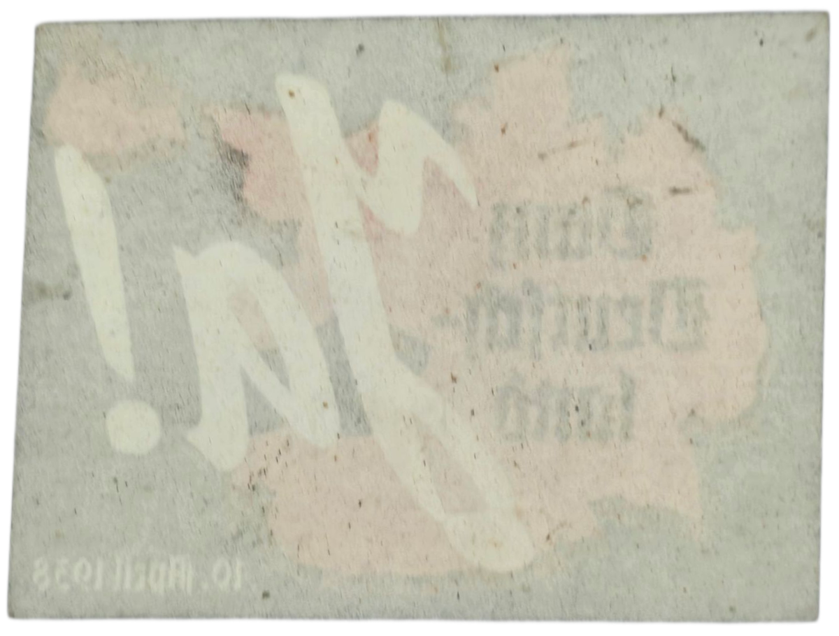 Original WW2 German NSDAP Document - Volksabstimmung flyer, Ganz ...