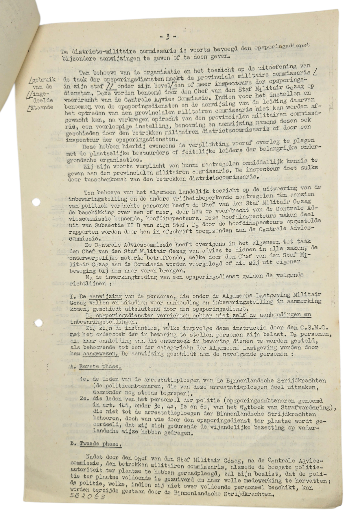Original WW2 Dutch Liberation Document - MG Militair Gezag arresting of ...