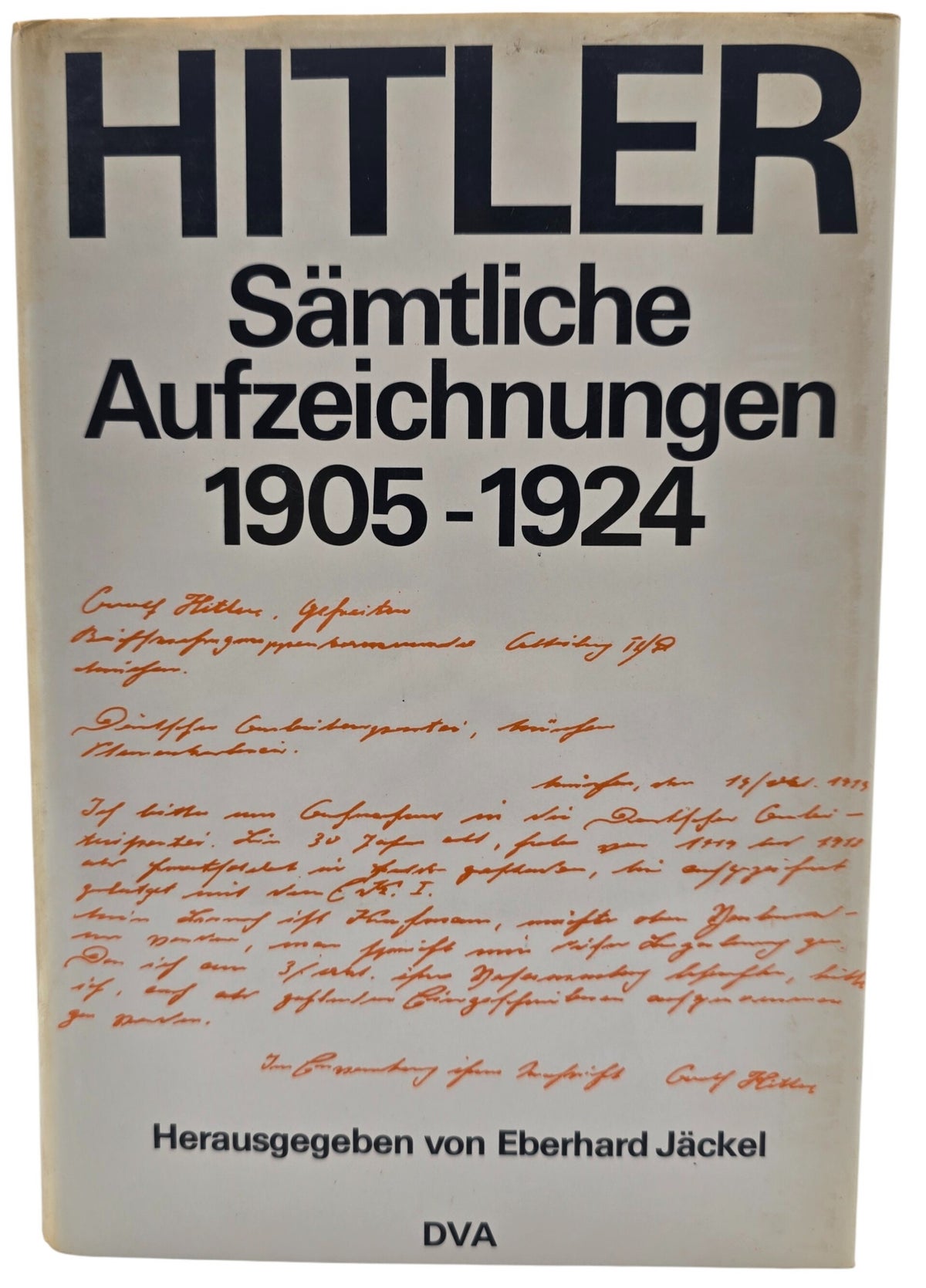 Original German Book – Hitler: Sämtliche Aufzeichnungen 1905–1924 ...