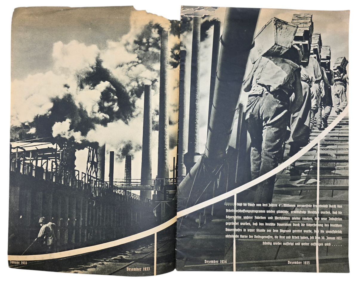Original WW2 German Brochure - Deutschland dankt ihm... Adolf Hitler (1936)