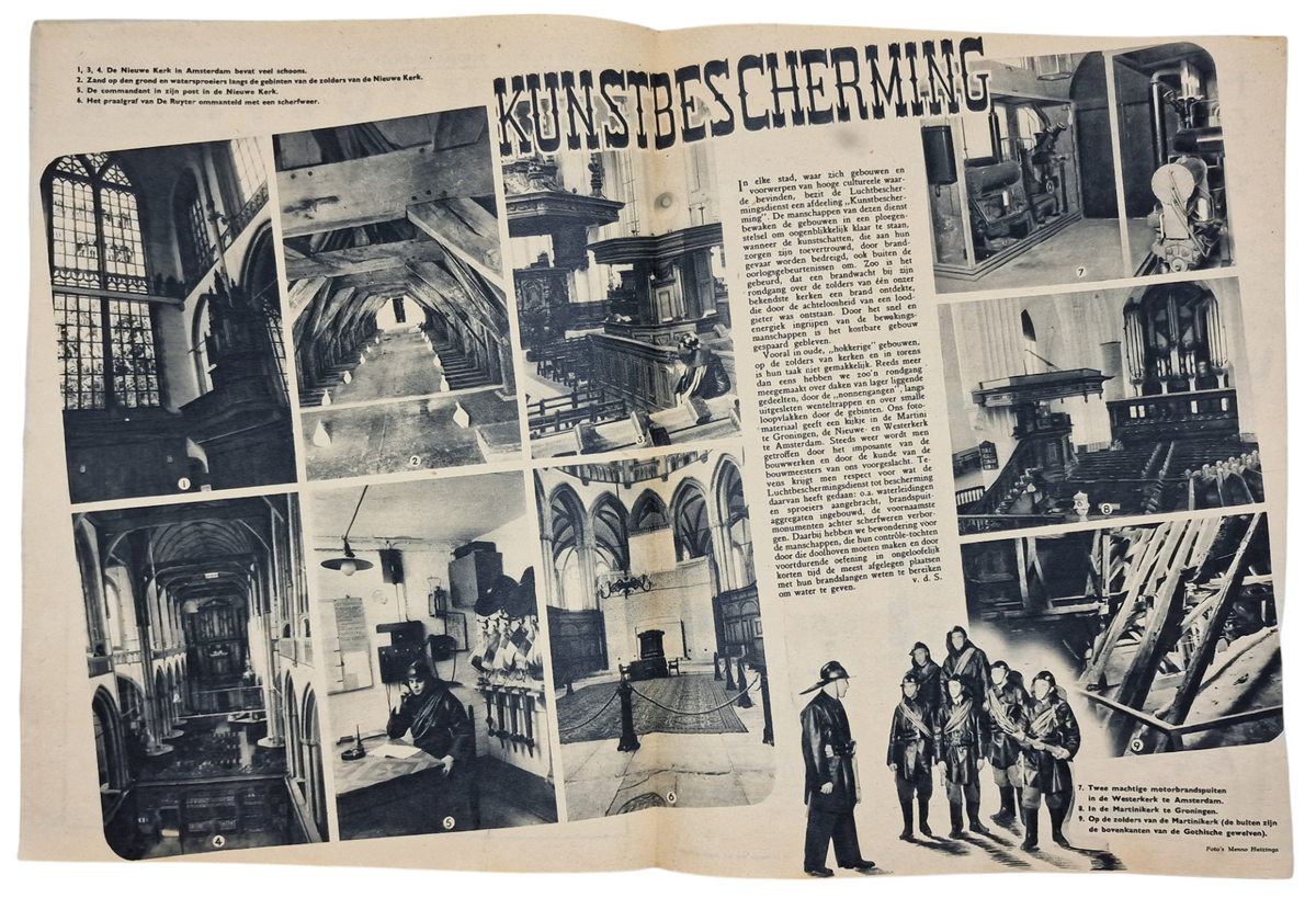 Original WW2 Dutch LBD Magazine - Luchtgevaar, 6th year No. 10/11 (1943)