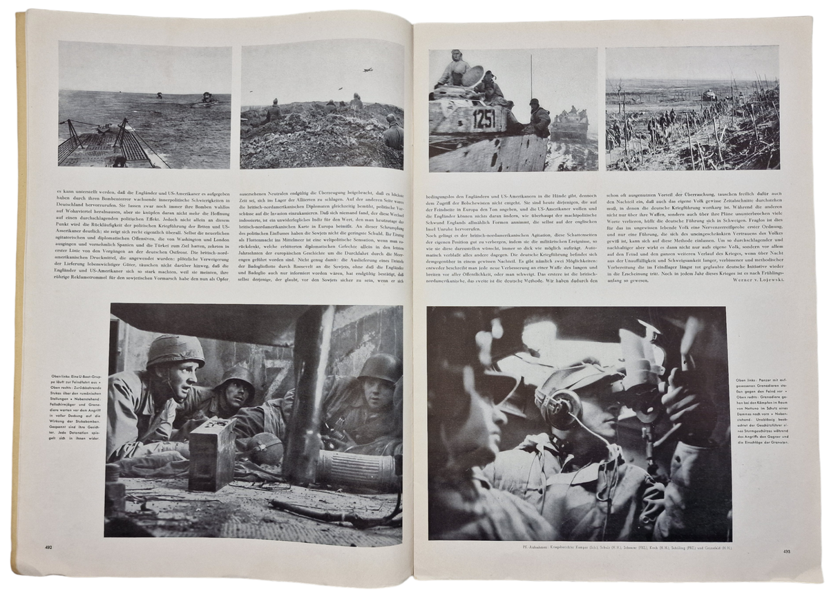 Original WW2 German Magazine - Illustrirte Zeitung Leipzig, April (1944)