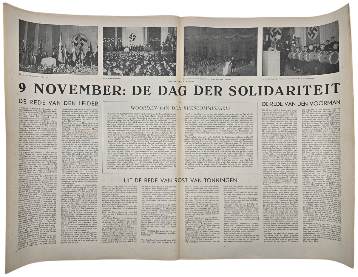 Original WW2 Dutch Waffen SS Newspaper - Storm SS 3rd Year No. 32 ...