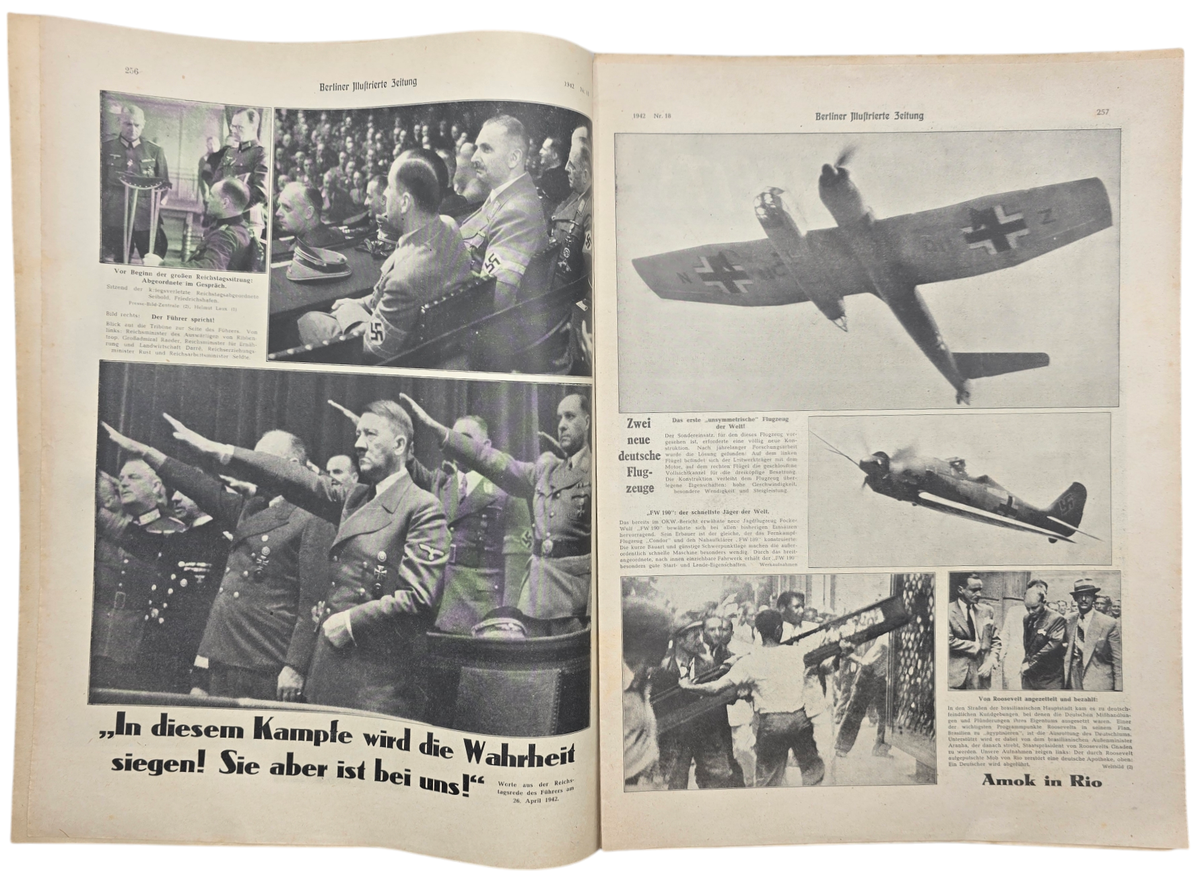 Original WW2 German Magazine - Berliner Illustrierte Zeitung 51th Year ...