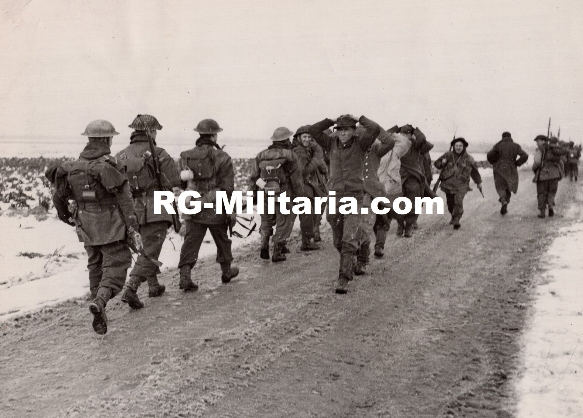 Original WW2 British Press Photo - German POW along the Dutch border by ...