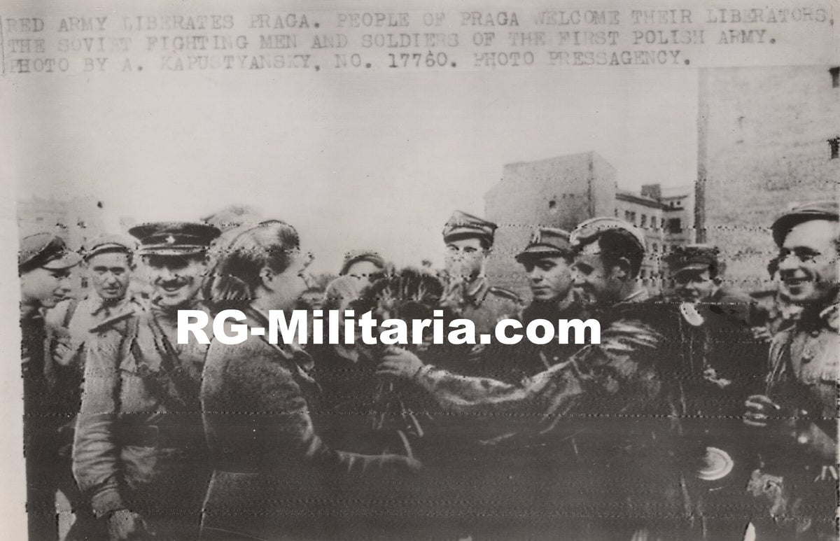 Original WW2 British Press Photo - Liberation of Prague by the Red Army ...