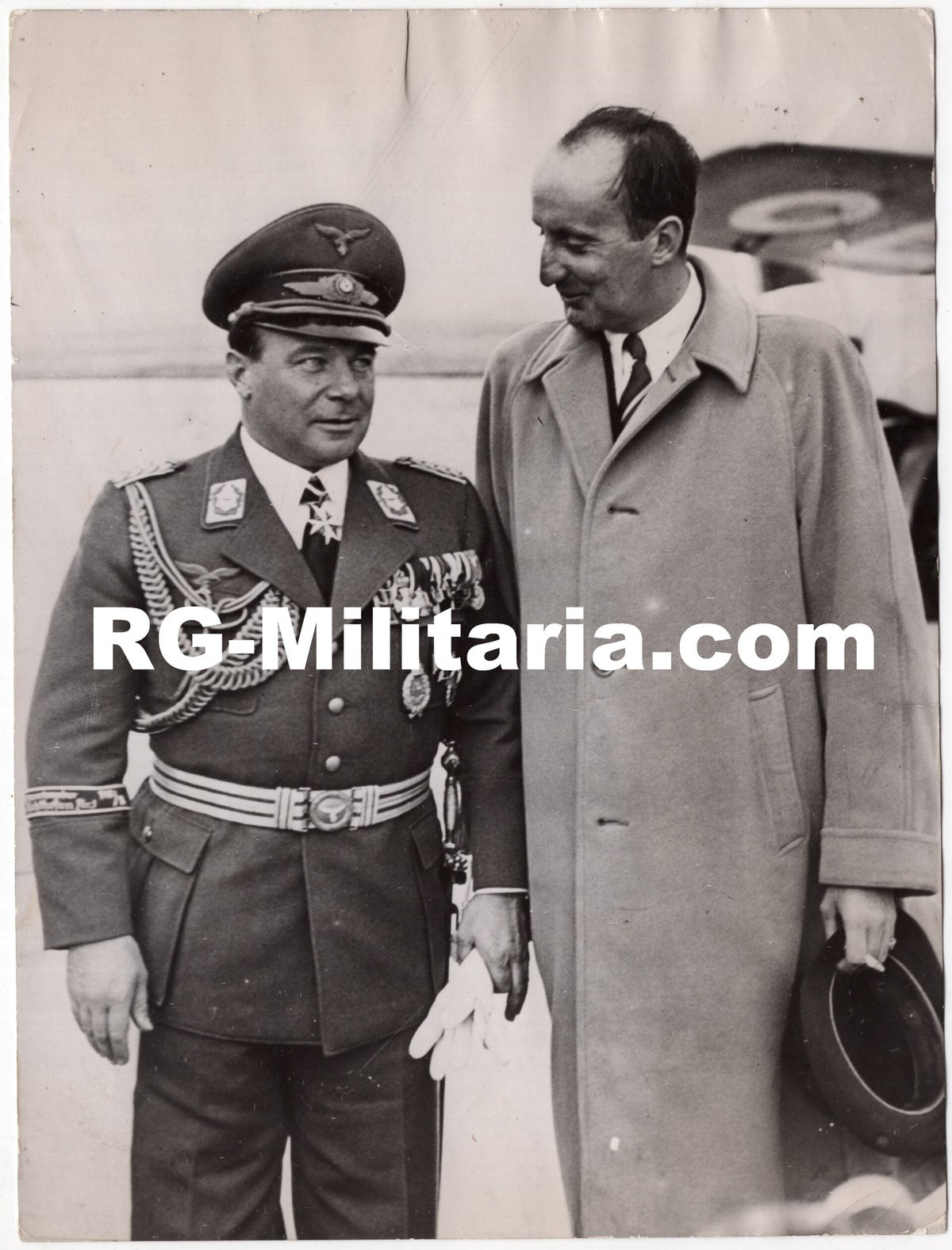 Original WW2 German Press Photo - Ernst Udet with Michel Detroyat (1937 ...