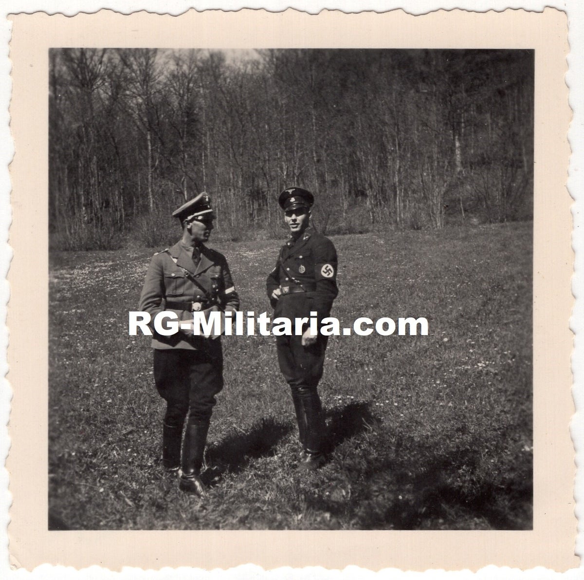 Original WW2 German photo - Waffen SS & Hitlerjugend uniforms
