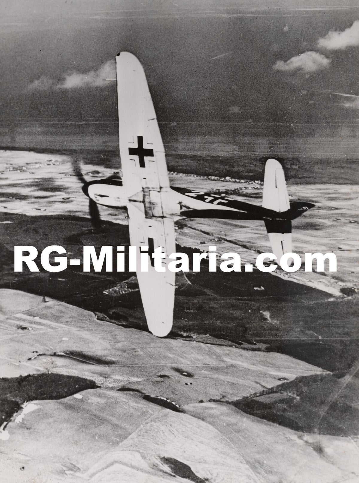 Original WW2 German Press Photo - German Luftwaffe airplane Heinkel He ...