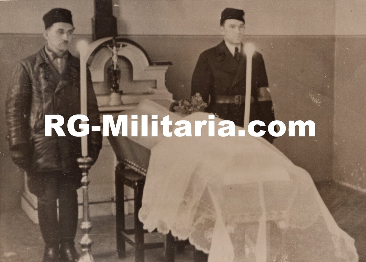 Original WW2 French Press Photo - Guards in the Andrej Hlinka tomb ...