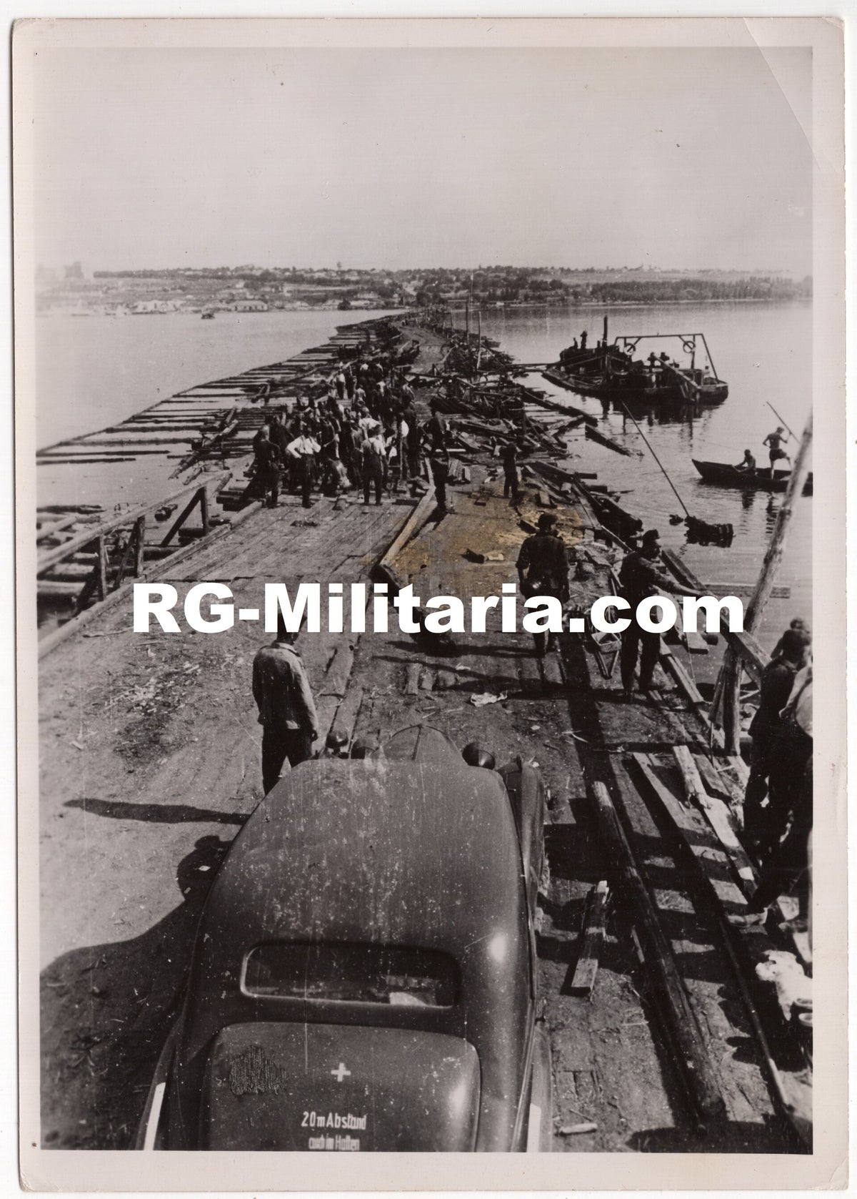 Original WW2 German Press photo - Destroyed bridge by Nikolajew ...