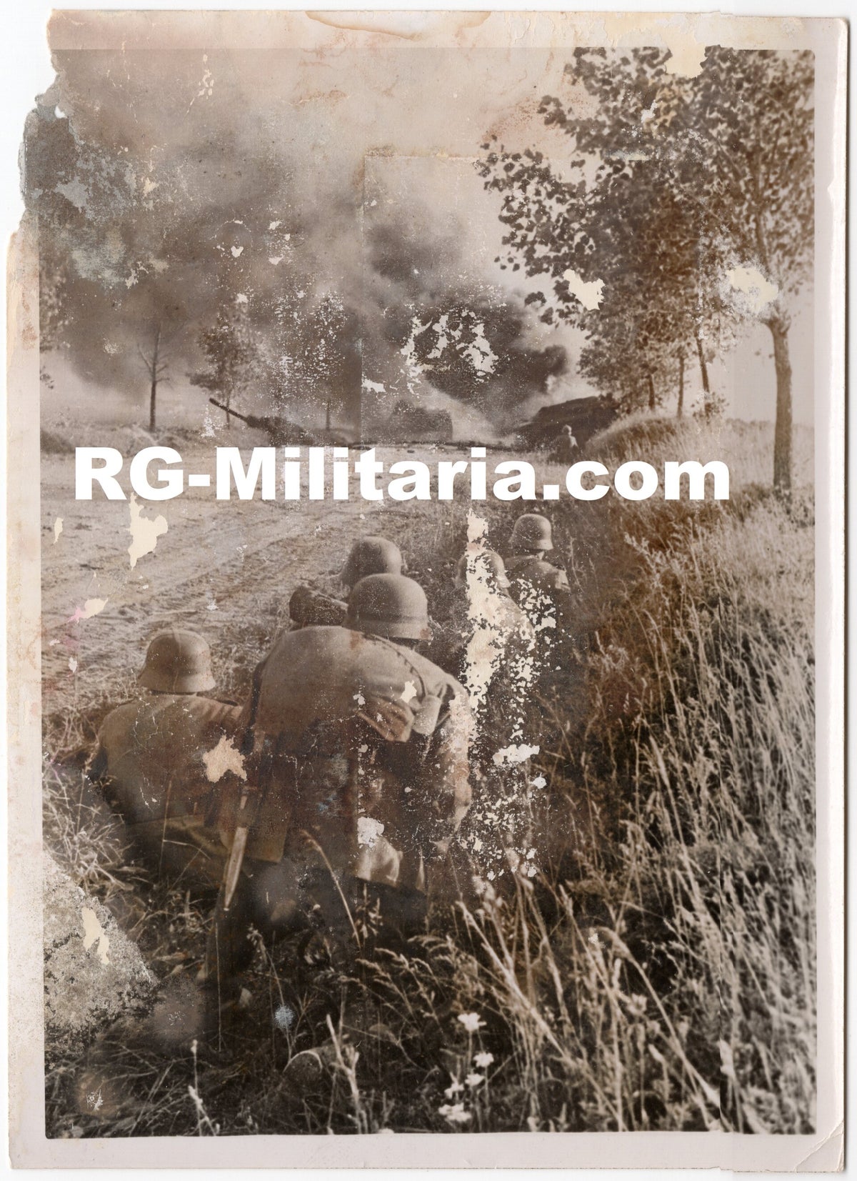 Original WW2 German Press Photo - Wehrmacht fighting on the Eastern ...