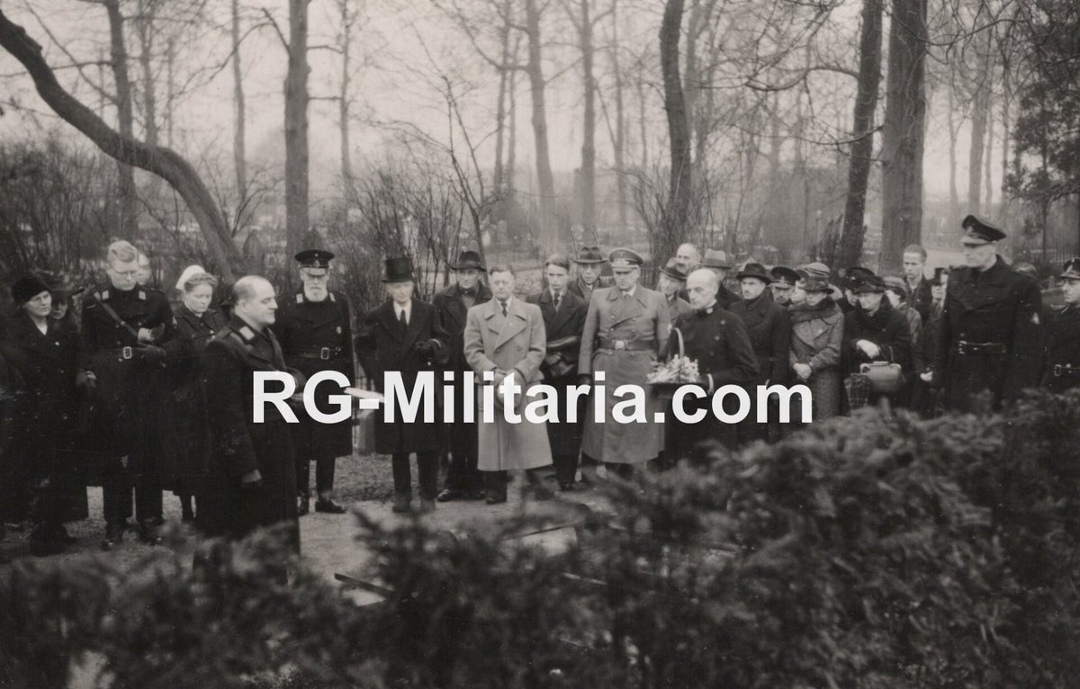 Original WW2 Dutch Collaboration NSB Press photo - NSB Funeral service ...