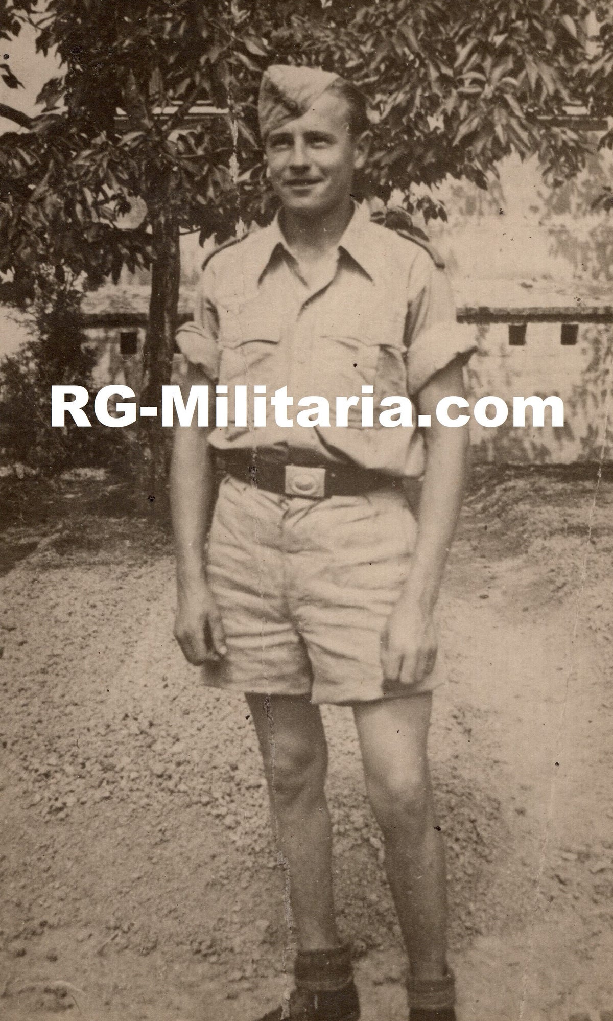 Original WW2 German Photo - Luftwaffe tropical uniform