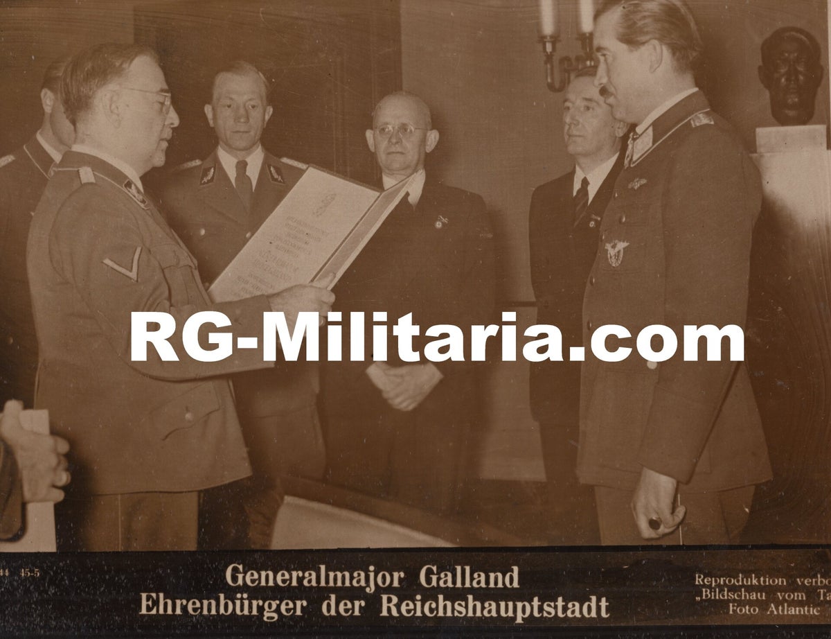 Original WW2 German Press Photo - Luftwaffe Generalmajor Adolf Galland ...